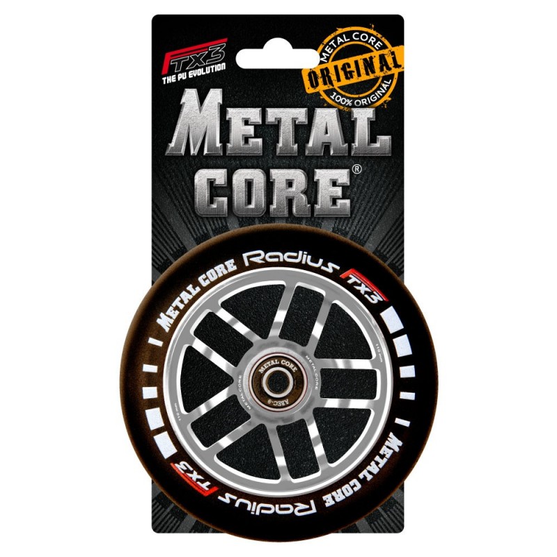 Metal Core wheel RADIUS110RAW black/raw 110mm