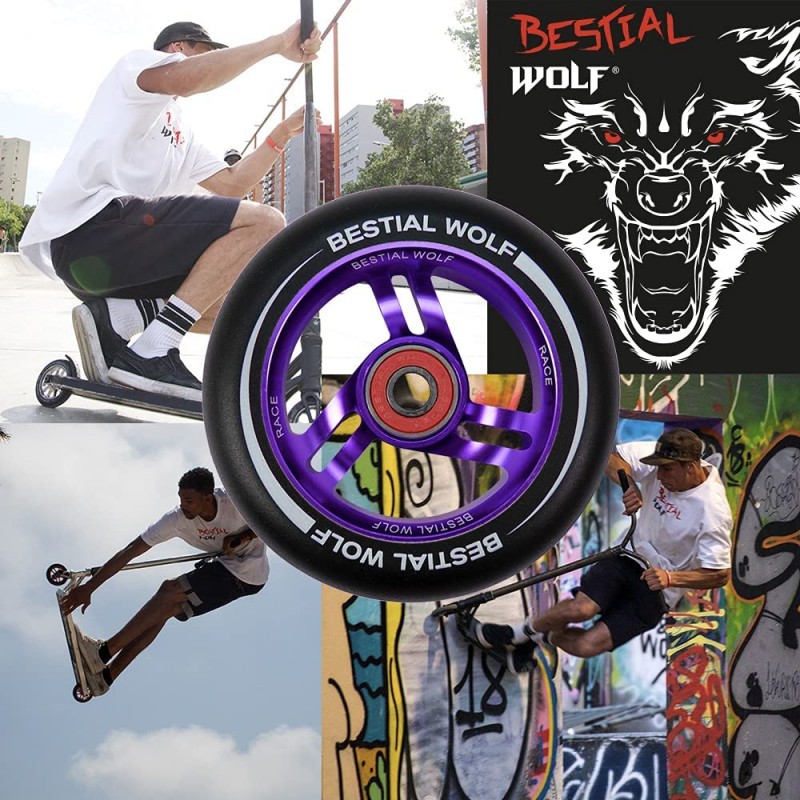 Wheel RACE Black/Violet 100mm Bestial Wolf